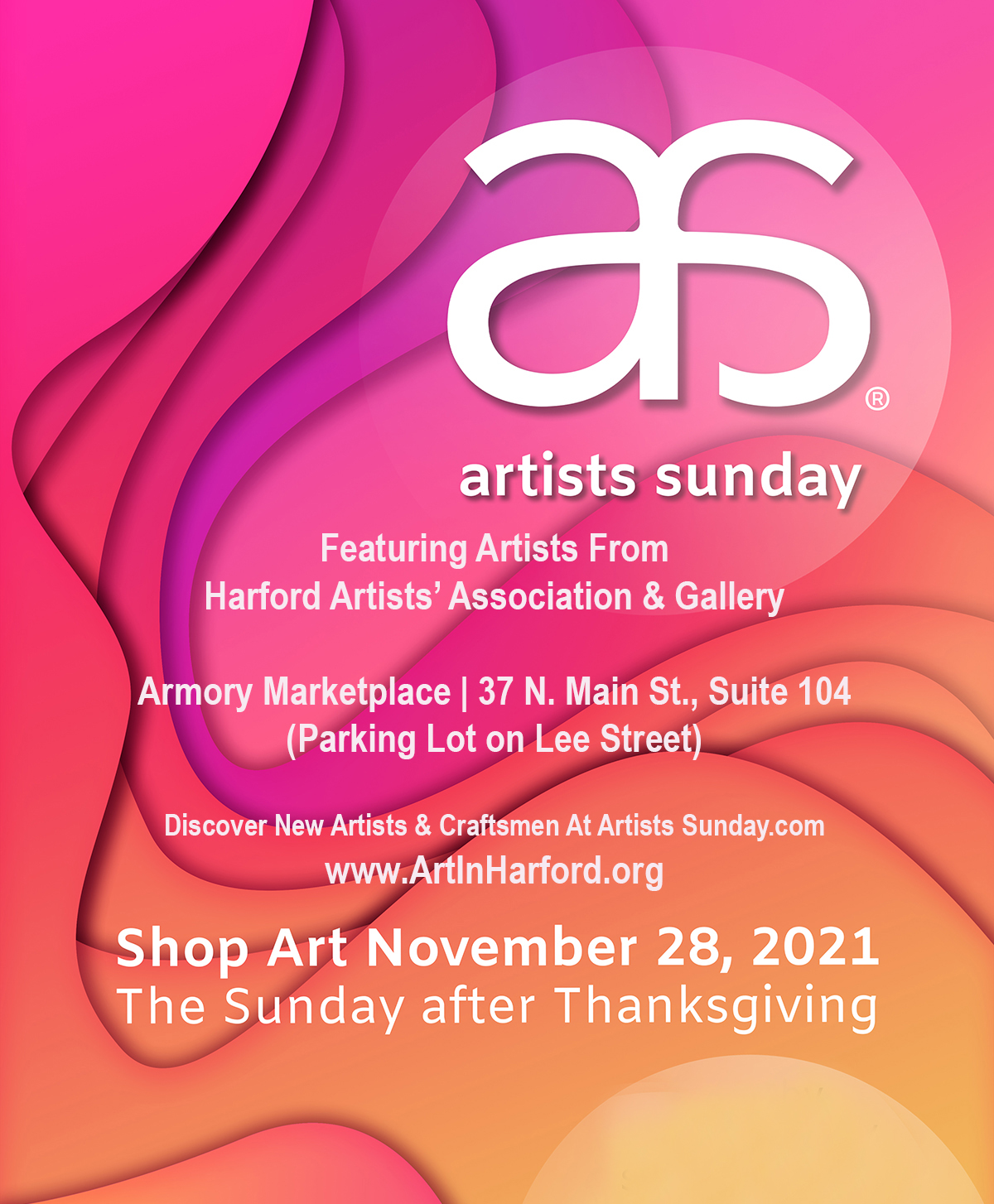 Artists Sunday - Shop Art the Sunday after Thanksgiving
