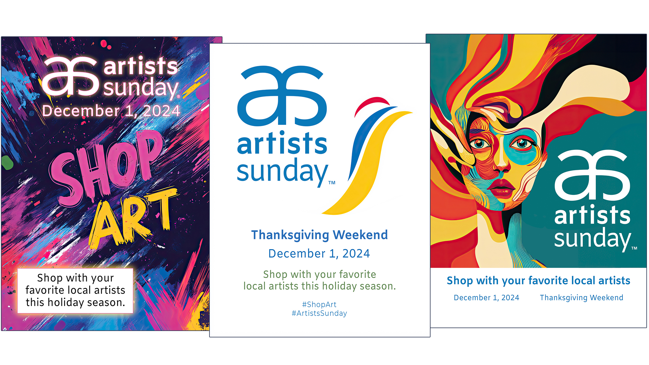 Artists Sunday - Shop Art the Sunday after Thanksgiving